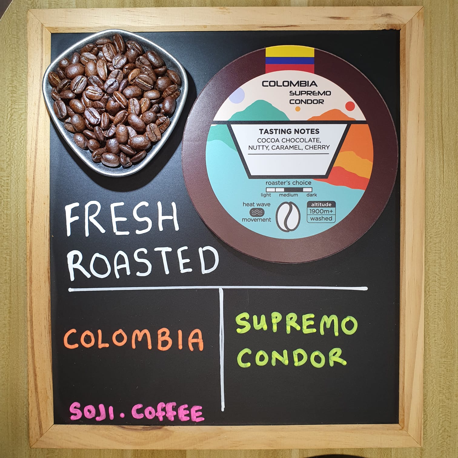 Colombia Supremo soji coffee roasters - Artisan Roastery